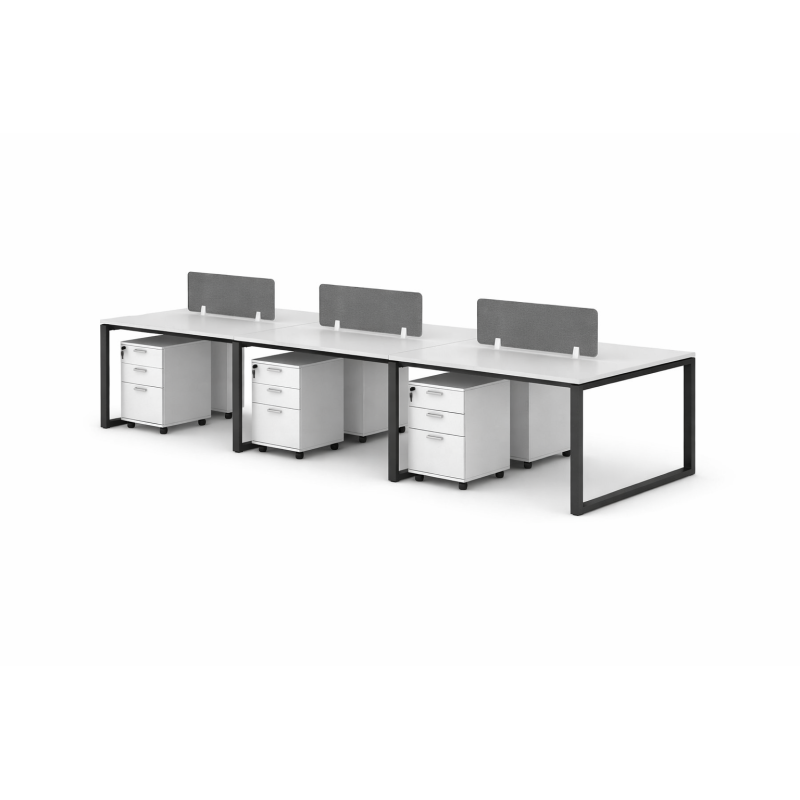 Estacion de trabajo de oficina para 4 personas | Inicio | Muebles E...